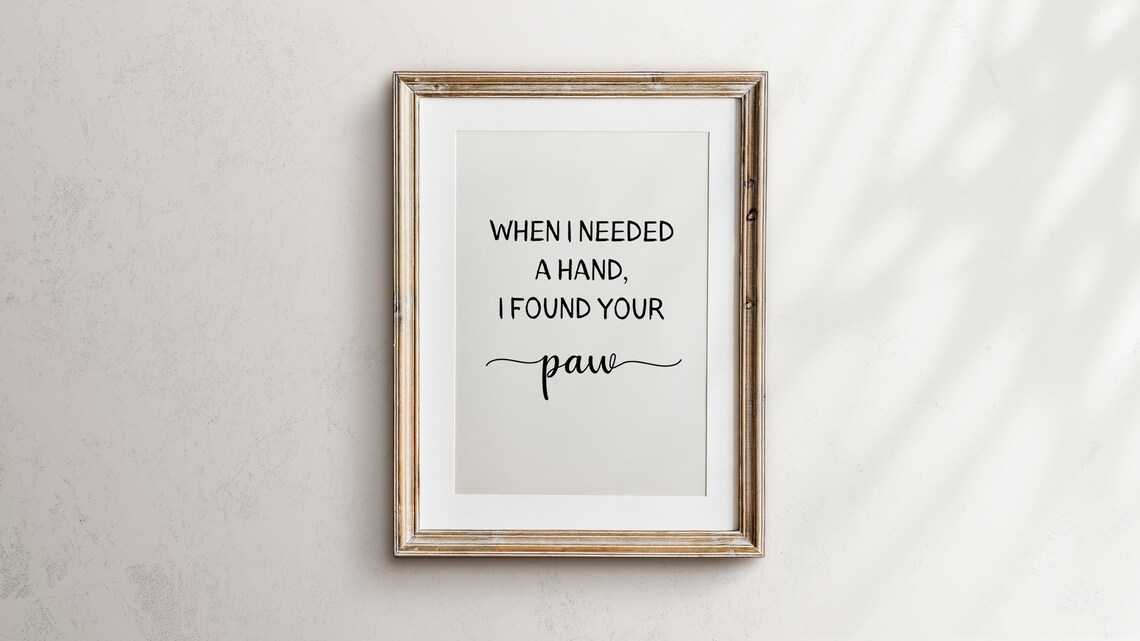 Dog Quote Printable, 4 Sizes Dogs Printable Quotes, Dog Wall Decor ...