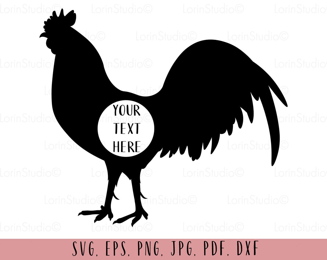 Rooster Svg Bundle Chicken Svg Rooster Png Chicken Monogram - Etsy