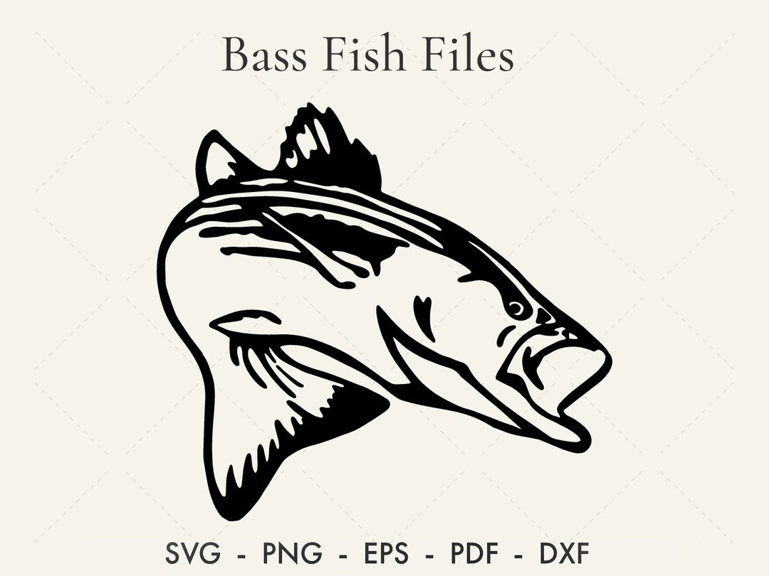 Bass Svg Bass Fish Svg Bass Fish Png Largemouth Bass Svg Bass Fish Cut ...