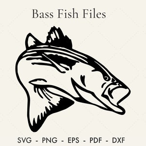 Bass Svg Bass Fish Svg Bass Fish Png Largemouth Bass Svg Bass Fish Cut ...