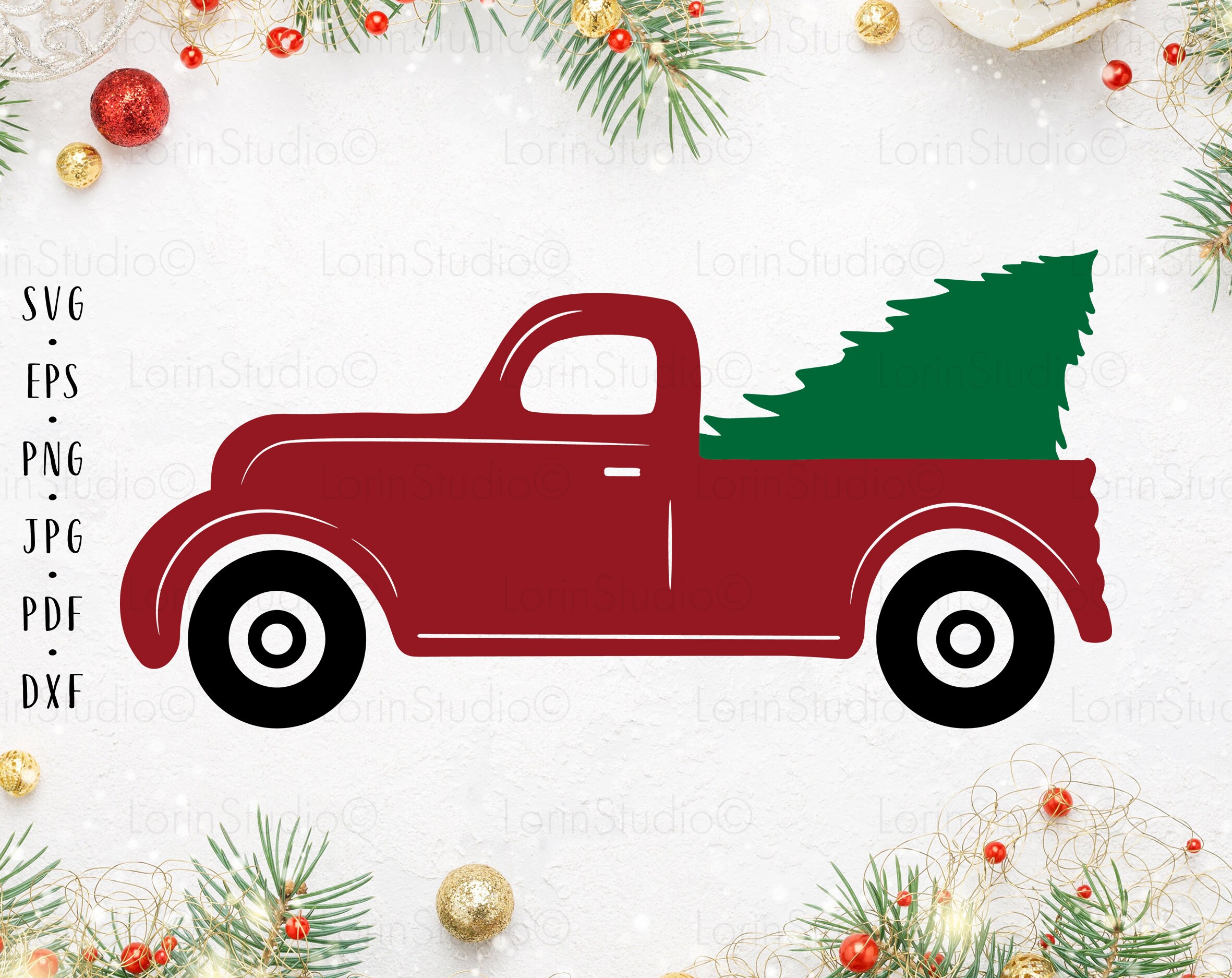 Christmas Truck Svg Christmas Svg Christmas Truck Cut File | Etsy