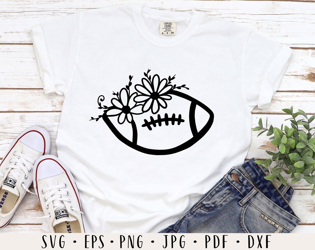 Floral Football Svg Football Svg Football Svg Files Football Png ...
