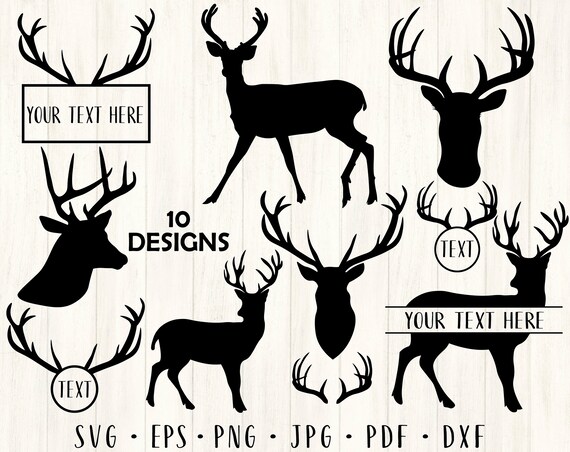 Deer Bundle Svg Christmas Svg Deer Clipart Deer Png Deer Svg | Etsy