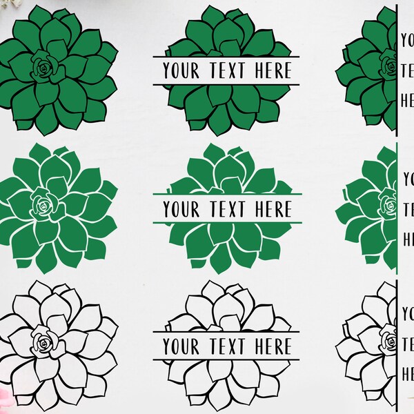 Succulent Svg - Etsy