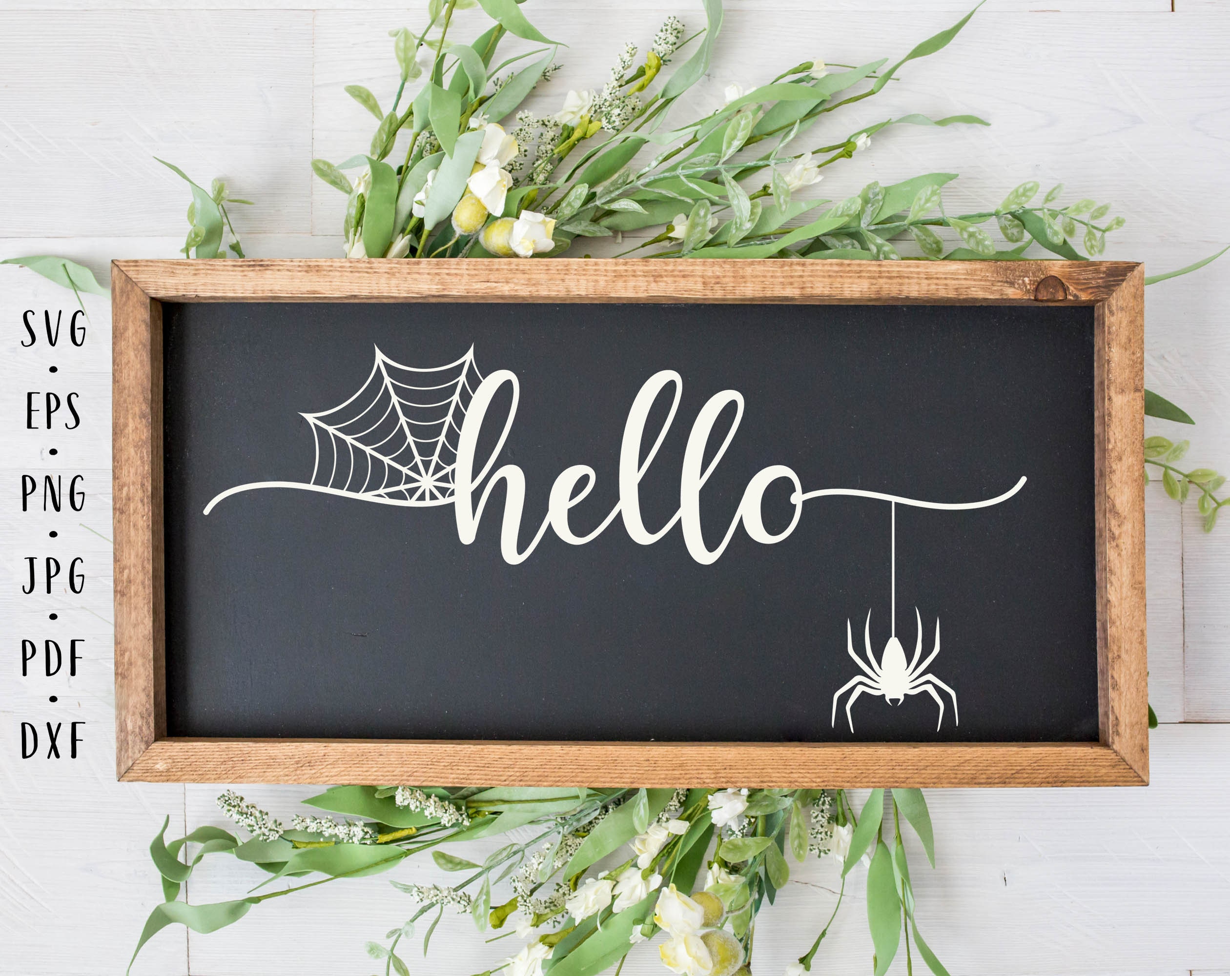 Hello Halloween SVG Halloween Schild svg Hello Halloween Cut | Etsy