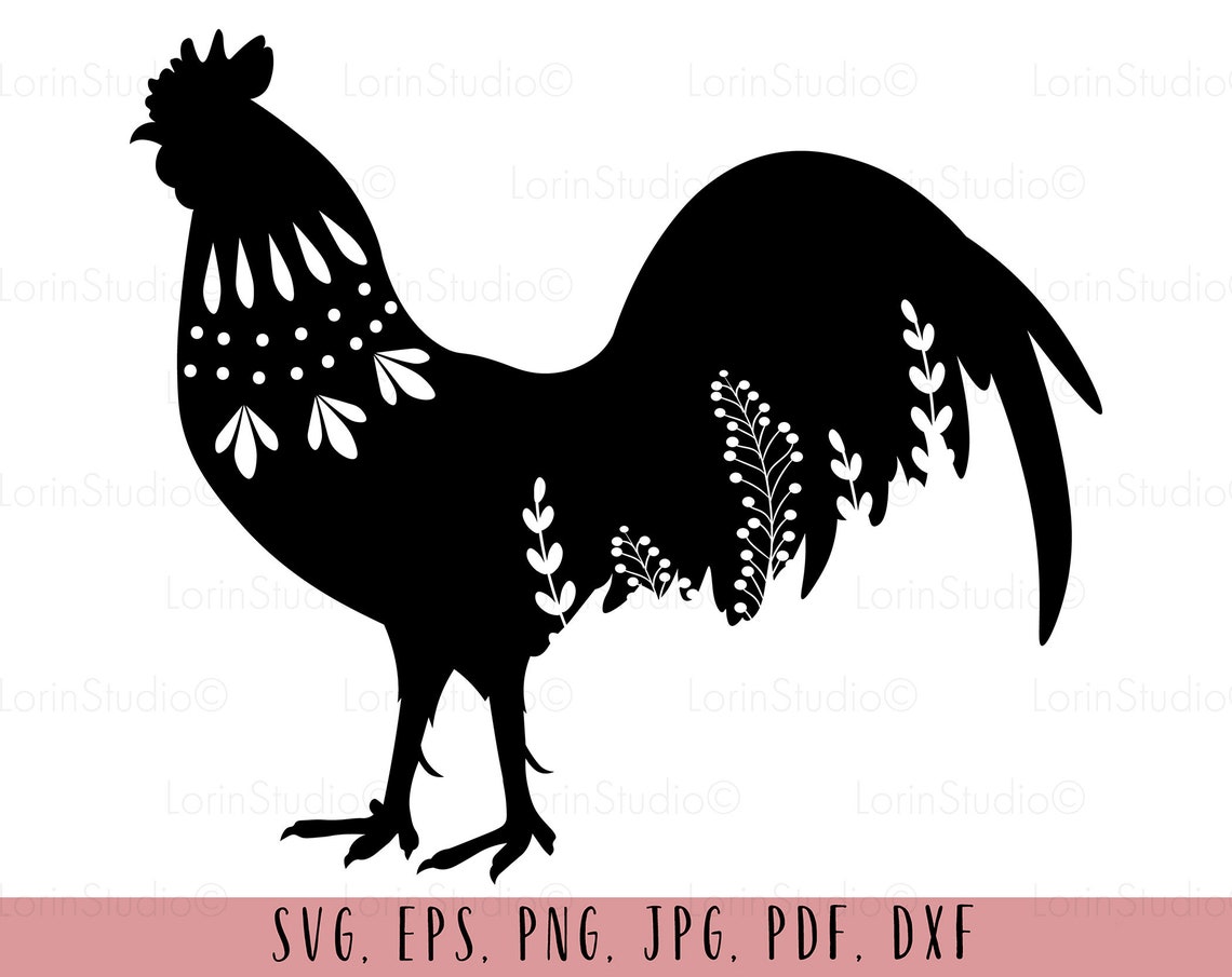 Rooster Svg Bundle Chicken Svg Rooster Png Chicken Monogram - Etsy