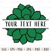 Succulent Svg Bundle Succulent Cut File Succulent Monogram Split Flower ...