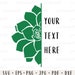 Succulent Svg Bundle Succulent Cut File Succulent Monogram Split Flower ...