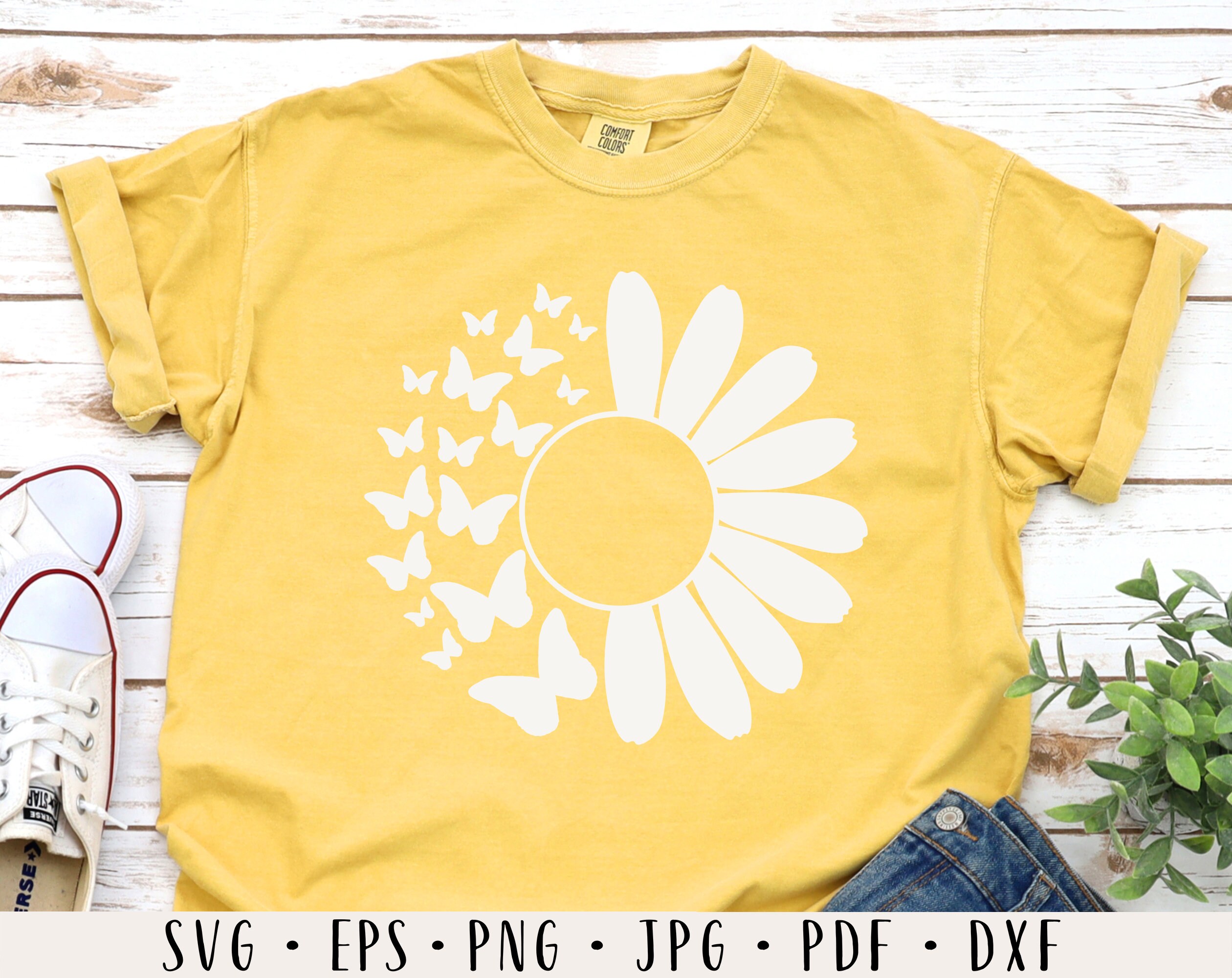 Daisy Butterfly Svg Daisy Monogram Svg Daisy Svg Daisy Clipart | Etsy