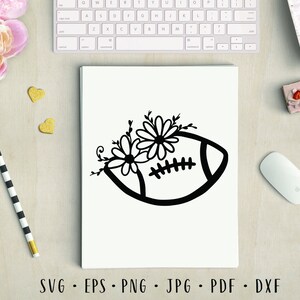 Floral Football Svg Football Svg Football Svg Files Football - Etsy