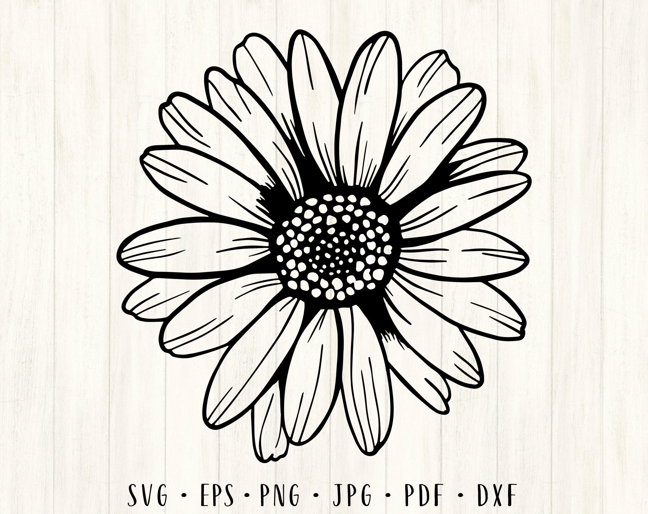 Daisy Flower Svg Daisy Svg Flower Svg Sunflower Svg Daisy - Etsy