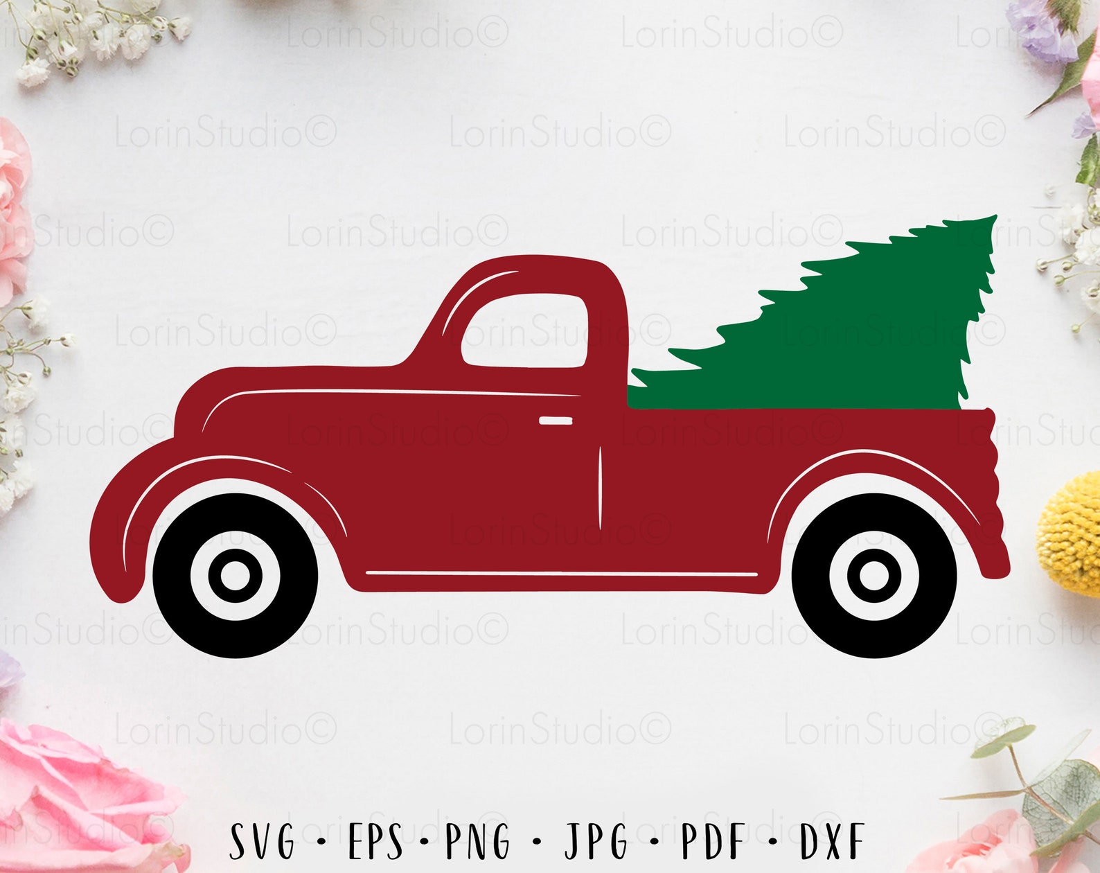 Christmas Truck Svg Christmas Svg Christmas Truck Cut File | Etsy