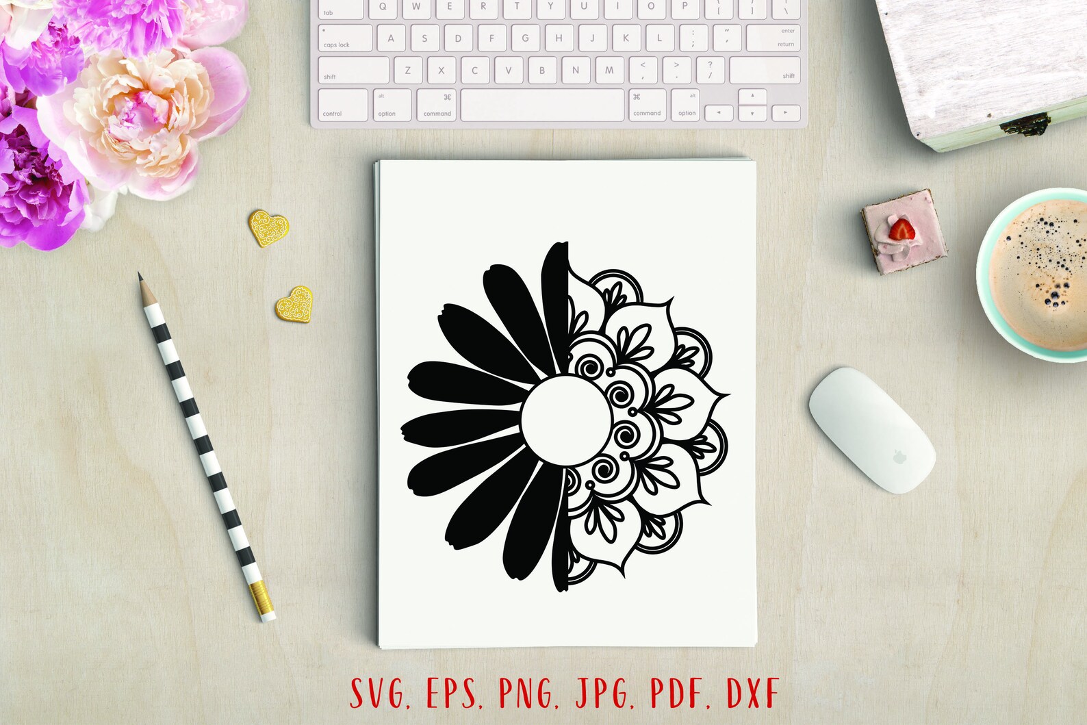 Daisy Mandala Svg Daisy Svg Daisy Decal Svg Daisy Shirt Svg - Etsy