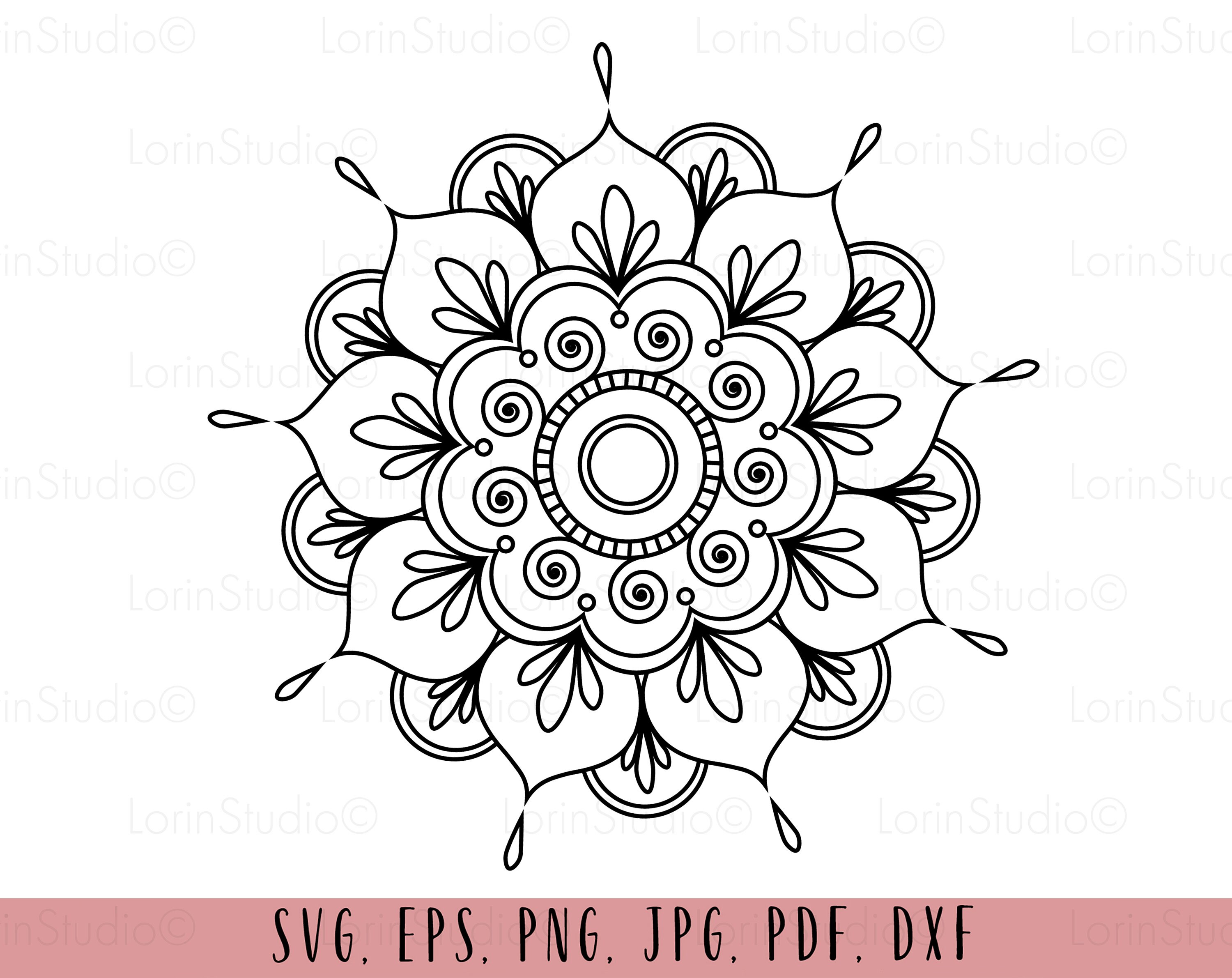 Mandala Svg Mandala Decal Svg Mandala Png Svg Files for - Etsy Israel