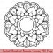 4 Mandala Coloring Pages to Print and Color Mandala PDF - Etsy