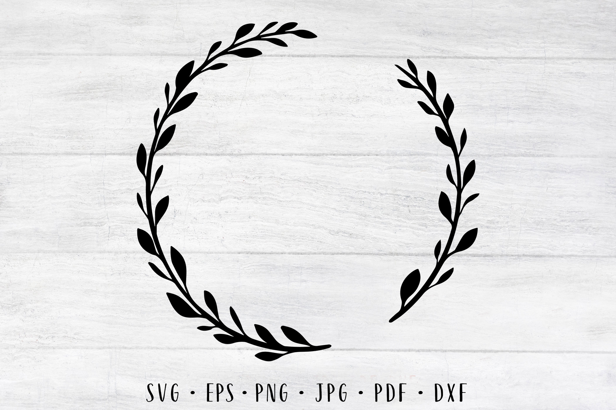 Laurel Wreath Svg Leaves Frame Svg Botanical Frame Svg Laurel | Etsy