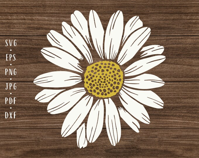 Daisy Svg Flower Svg Daisy Flower Svg Sunflower Svg Daisy Decal Svg ...