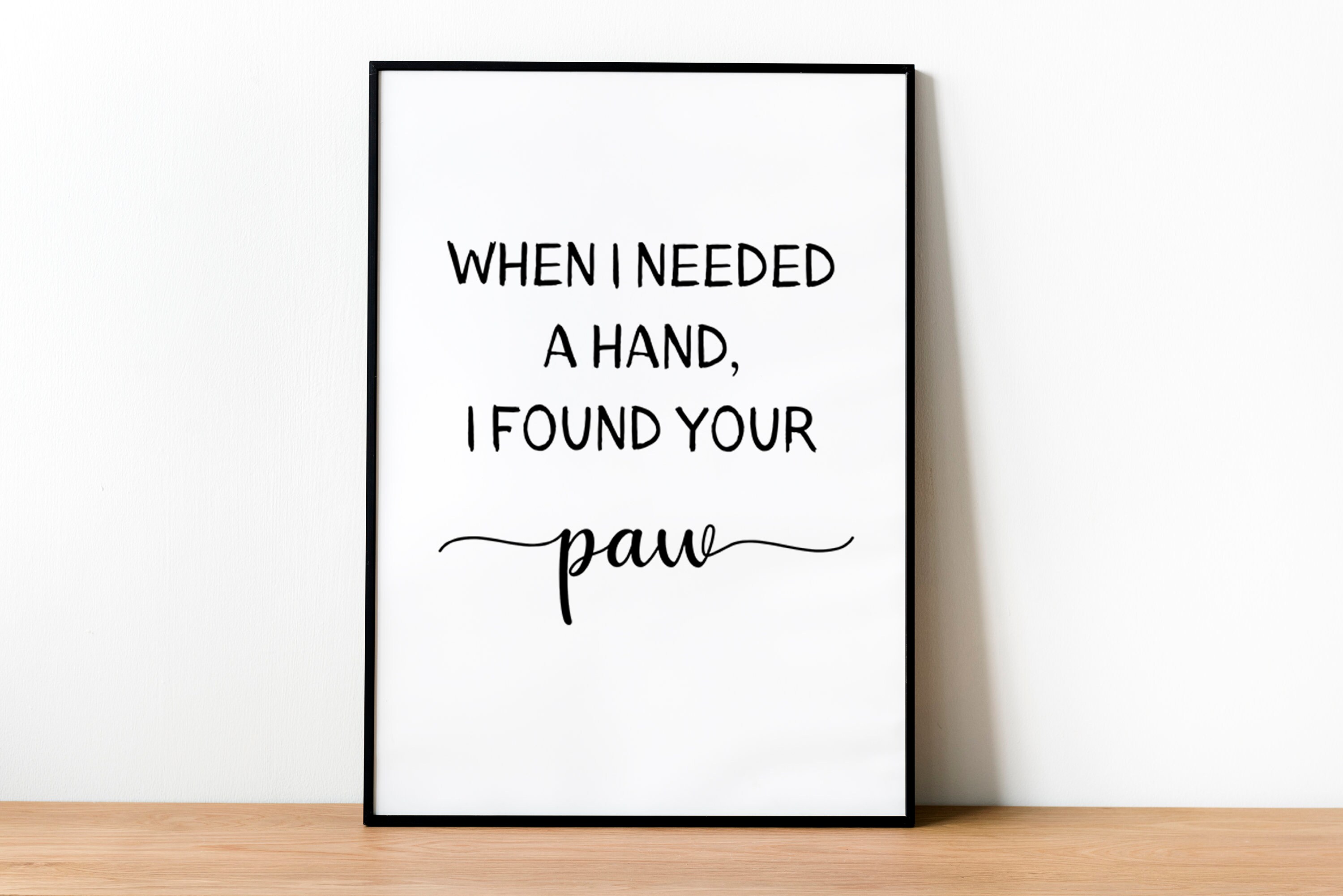 Dog Quote Printable 4 Sizes Dogs Printable Quotes Dog Wall - Etsy