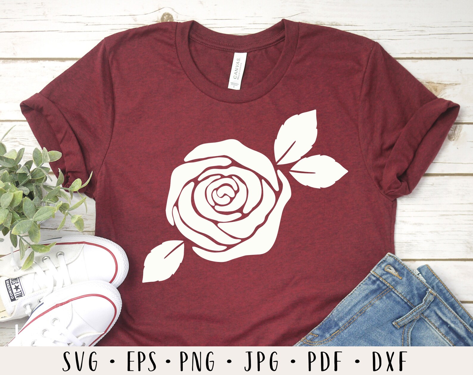 Rose Svg Bundle Rose Cut File Rose Svg Red Rose Svg Flower Svg | Etsy