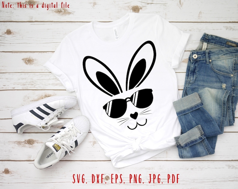 Cool Bunny Svg Boy Bunny Svg Boy Rabbit Svg Cool Bunny Face | Etsy
