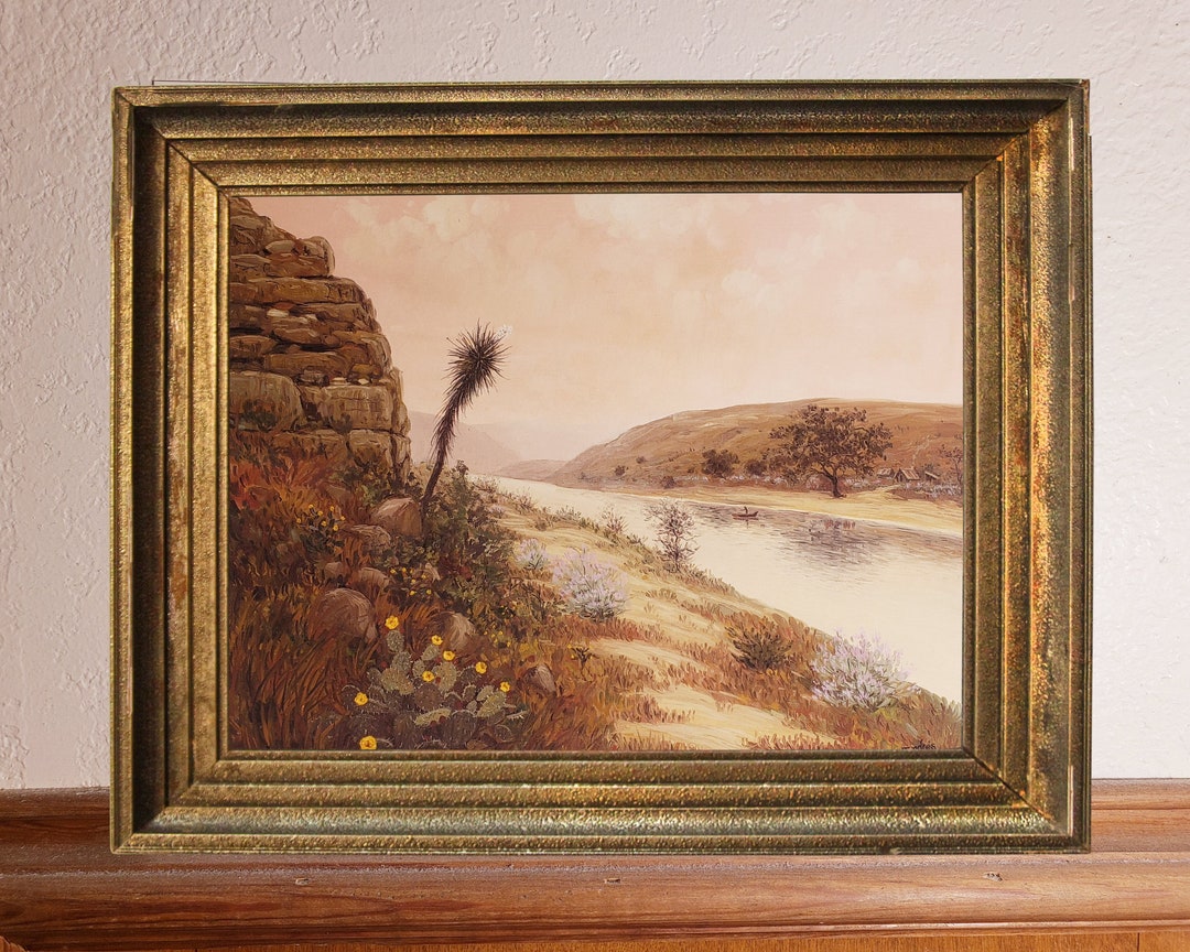 Yucca Tree in a Pink Desert Landscape Fine Art Print Wall Décor/ 10X12 ...