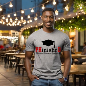 Phinished, Motivated Educated Graduated, Graduation Svg, College Grad ...