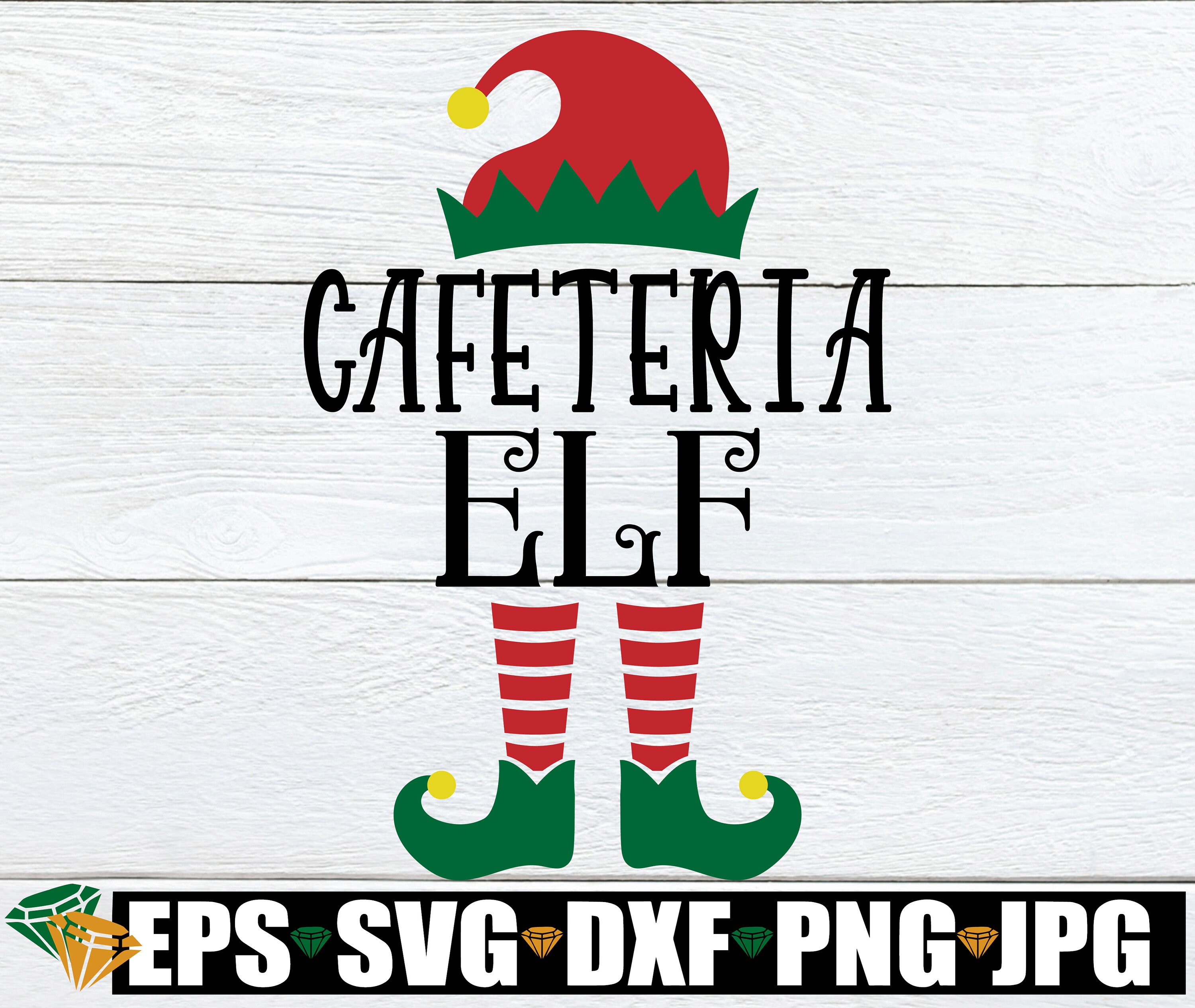 Cafeteria Elf Lunch Lady Svg Cafeteria Svg Student - Etsy UK