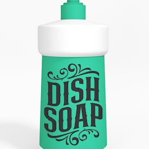 Dish Soap Svg, Dish Soap Label Svg Png, Label for Dish Soap Svg Png ...