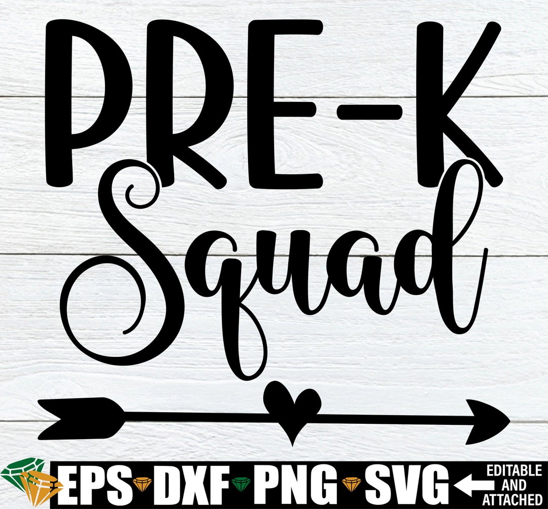 Pre-k Squad, Matching Pre-k Teacher Shirts SVG, Pre-k Squad Shirt SVG ...