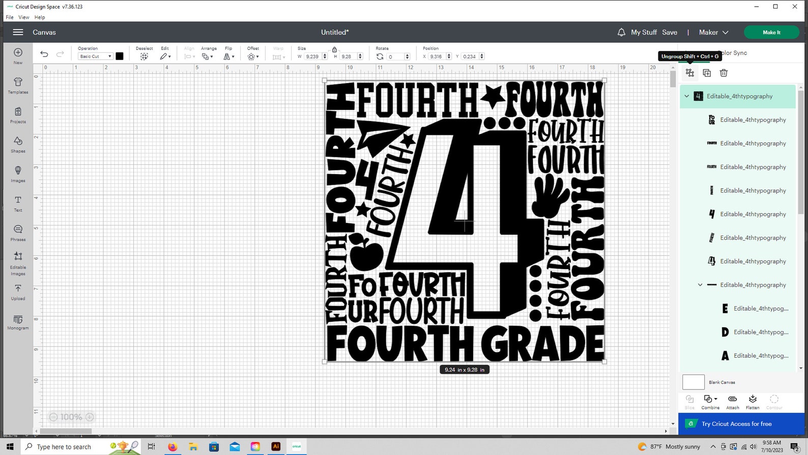 Fourth Grade Svg, Fourth Grade Word Collage, 4th Grade Shirt Svg ...