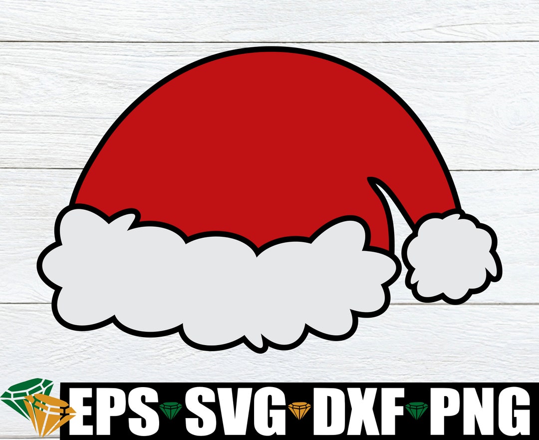 Santa Hat Svg, Santa's Hat Clipart, Santa Hat Digital Download, Santa ...
