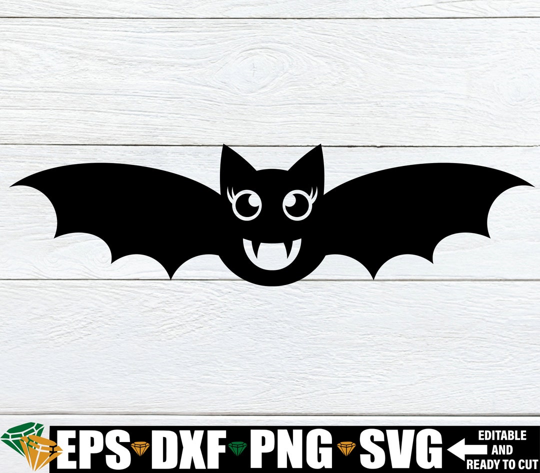 Girl Bat Svg, Cute Halloween Bat Svg, Bat Cut File, Halloween Svg, Kids ...
