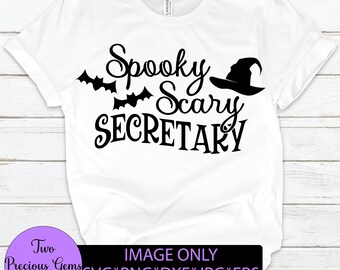 Secretary Halloween Svg - Etsy