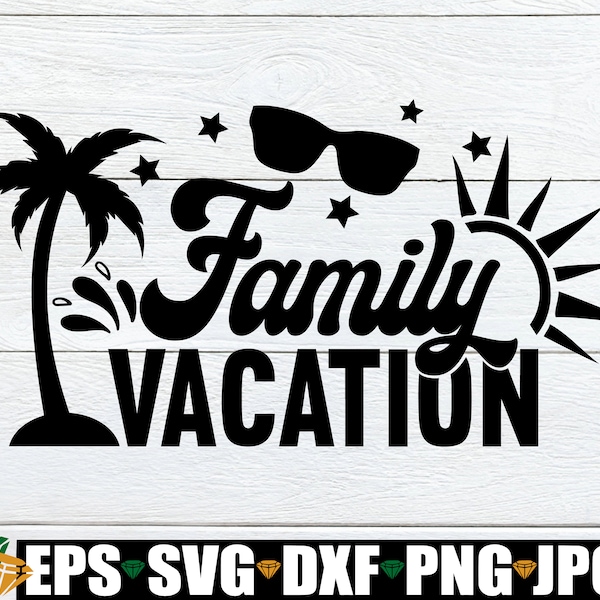 Family Beach Vacation Svg - Etsy