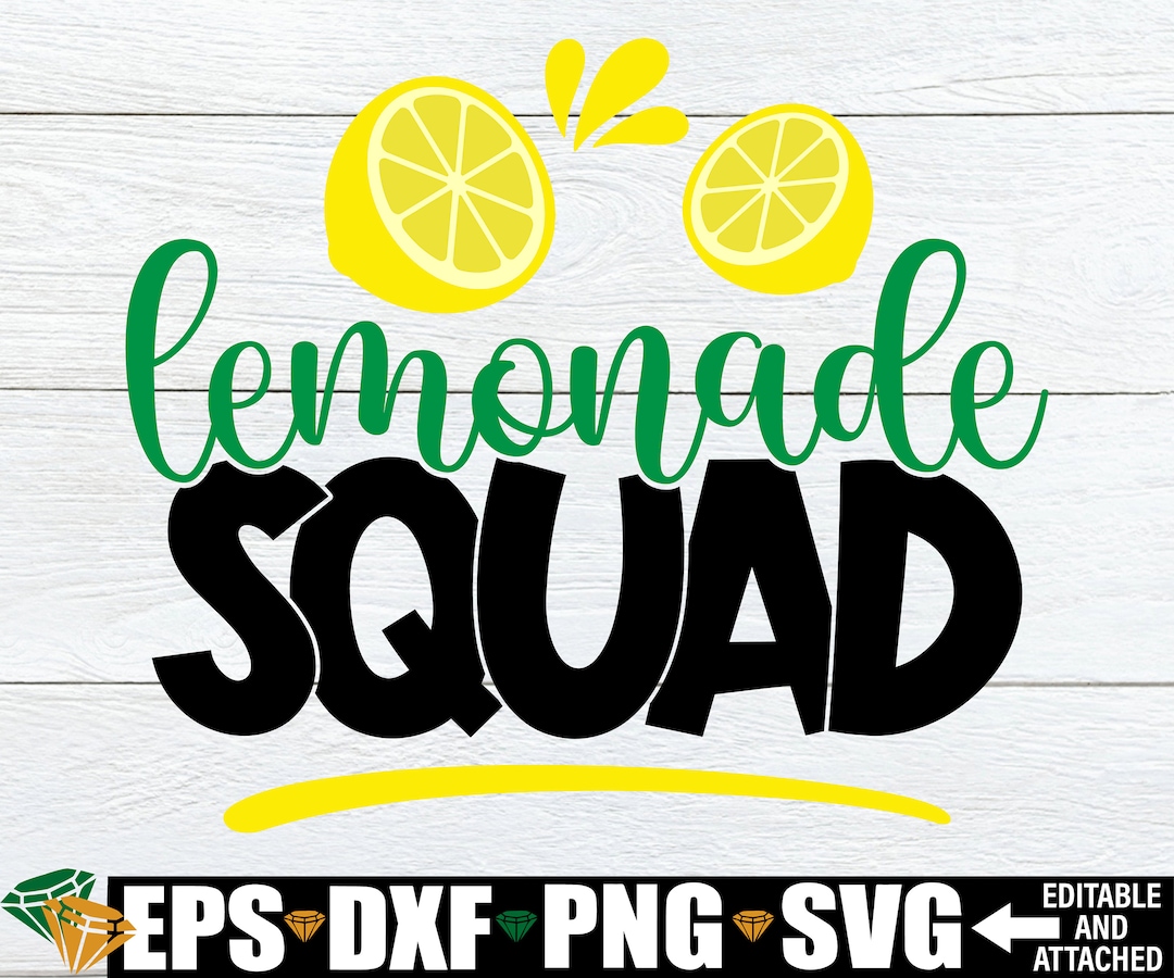 Lemonade Squad, Summer Svg, Lemonade Svg, Lemonade Stand Svg, Matching ...