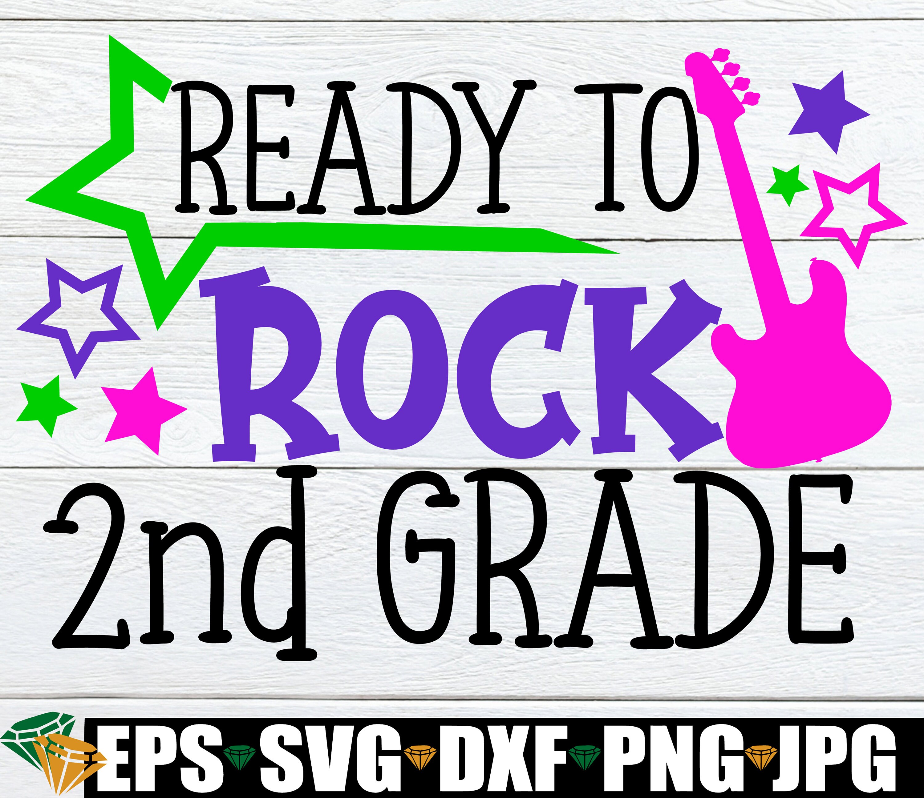 Ready To Rock 2nd Grade First Day of School First Day Of 2nd | Etsy