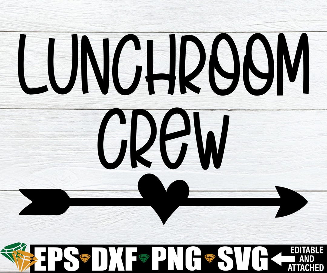 Lunchroom Crew SVG Cut File, Lunch Lady Apron Svg, Lunch Lady Svg ...