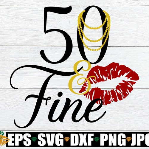 50th SVG 50 Birthday SVG Fiftieth Birthday Svg Cut File - Etsy