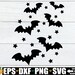 Flying Bats With Stars Svg, Halloween Bats Svg, Flying Halloween Bats ...