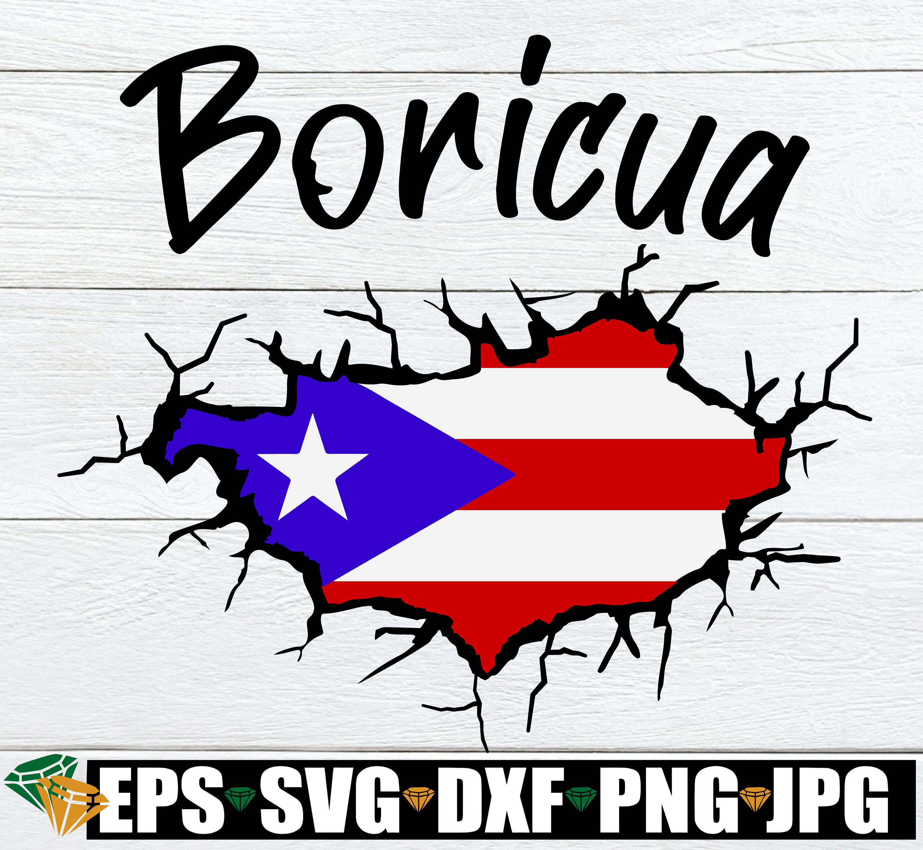 Boricua. Boricua svg. Svg puertorriqueño. Boricua svg. Puerto - Etsy España