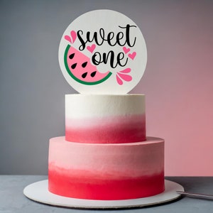Sweet One Svg, Sweet One Watermelon Svg, Girls Watermelon 1st Birthday ...