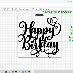 Happy Birthday SVG, Happy Birthday Script, Happy Birthday Stencil ...