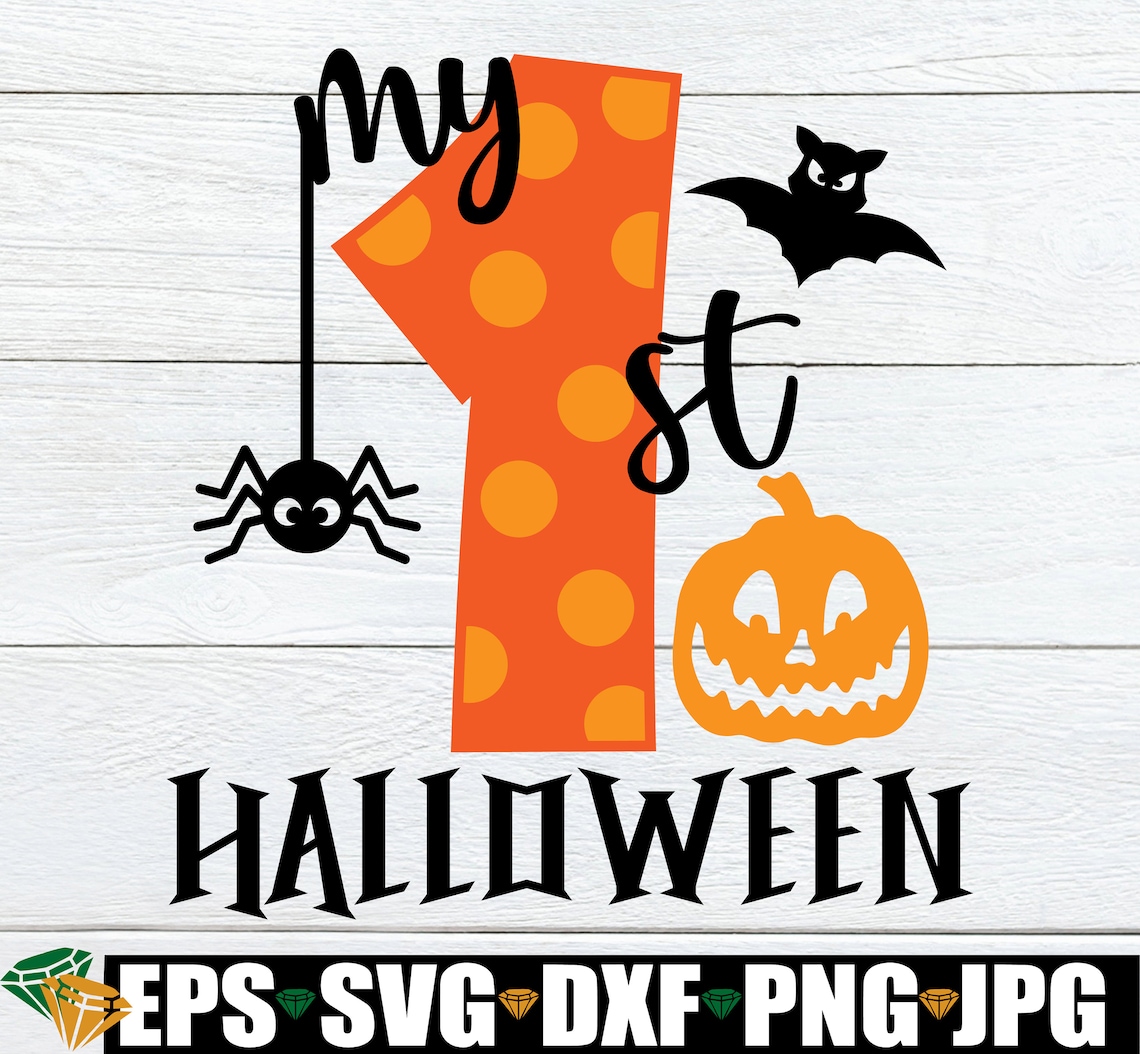My 1st Halloween My First Halloween Baby Halloween - Etsy