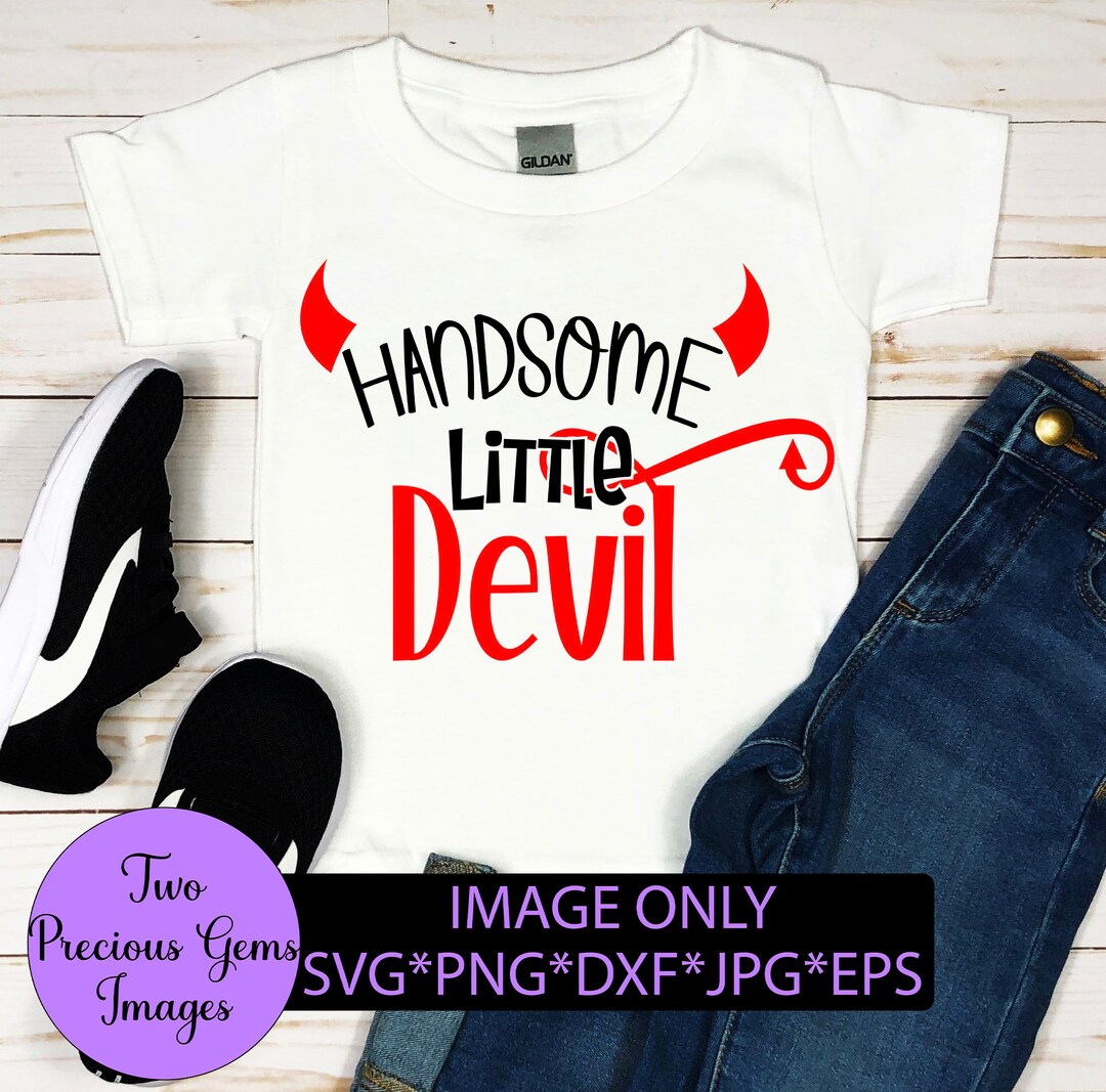Handsome Little Devil. Halloween. Little Devil. Cute - Etsy