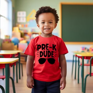 Pre-k Dude Svg, Boys First Day of Preschool Shirt SVG, First Day of Pre ...
