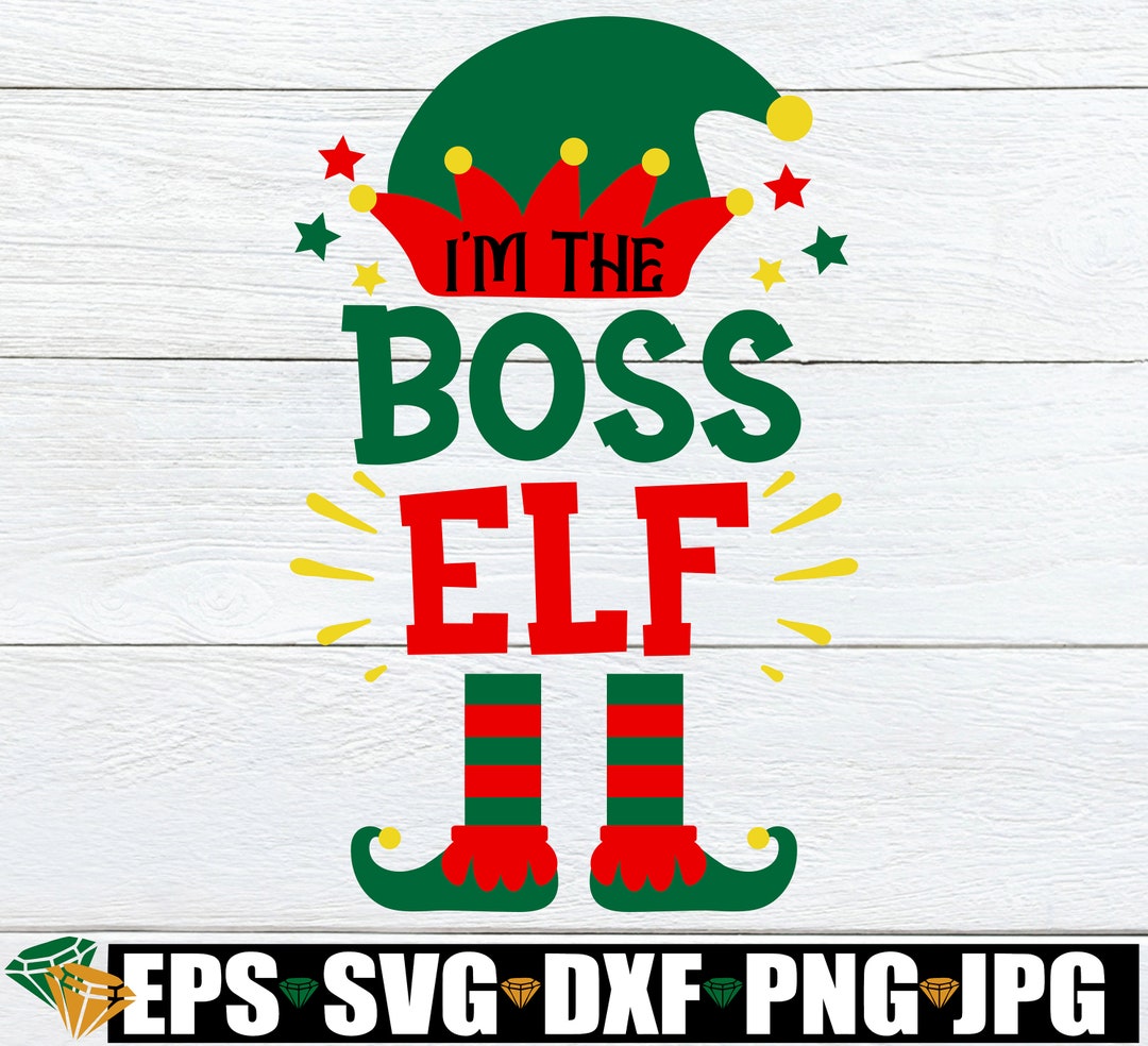 I'm the Boss Elf, Funny Christmas Gift for Boss, Boss Christmas Shirt ...