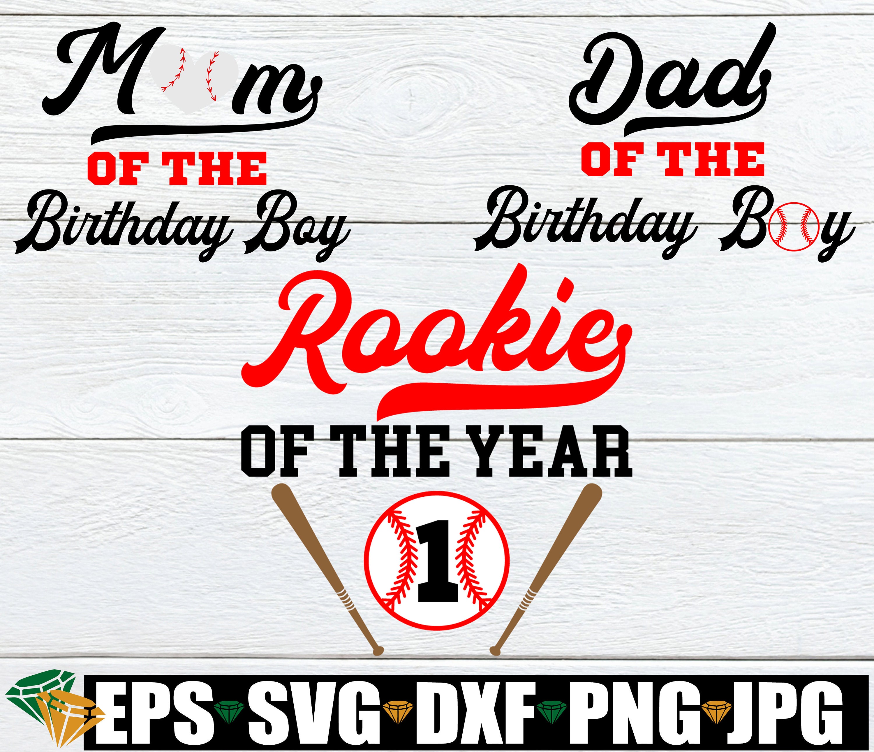 First Birthday. Baseball Birthday. Matching Family Baseball | Etsy