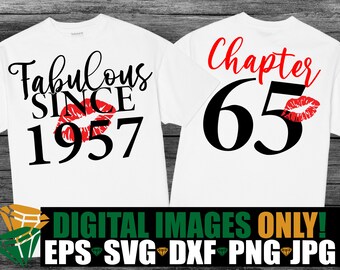 65th Birthday Svg | Etsy