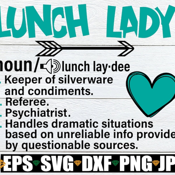 Lunch Lady Svg - Etsy