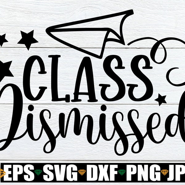 Class Dismissed Clip Art - Etsy